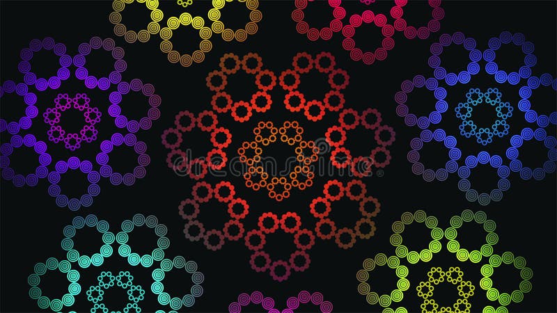 Broadcast Spinning Hi-Tech Blinking Illuminated Flower Patterns, Multi ...