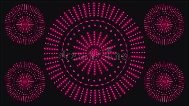 Broadcast Spinning Hi-Tech Blinking Illuminated Patterns, Magenta ...