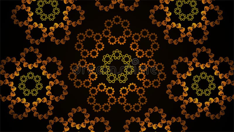 Broadcast Spiraling Hi-Tech Illuminated HUD Flower Patterns, Magenta ...