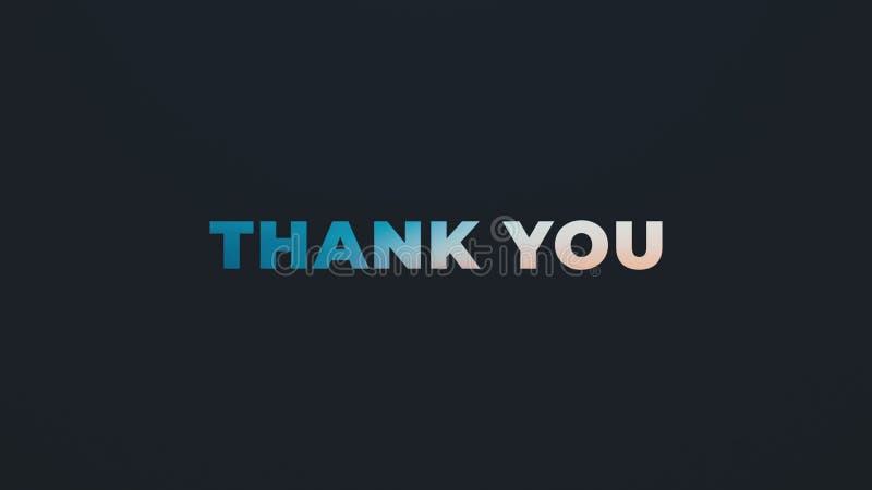 Thank You Glitch Effect Text Digital TV Distortion 4K Loop Animation ...