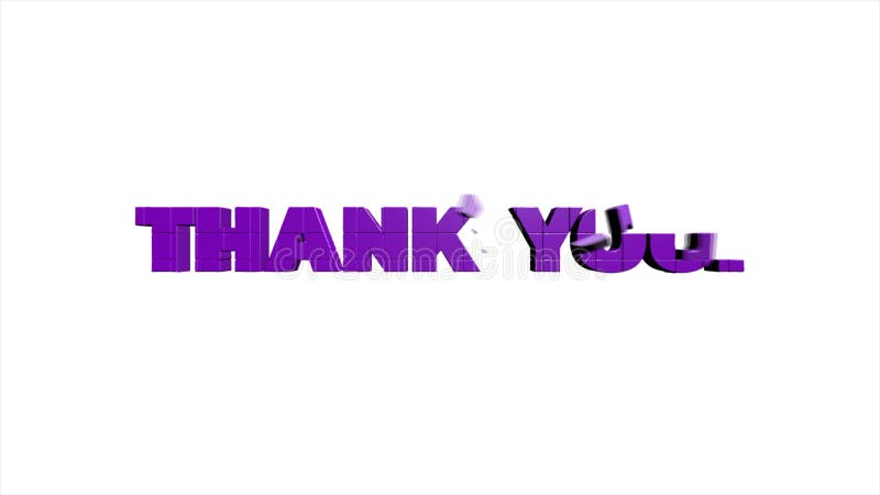 Thank You Cursive Text Transition Animation on Green Background Stock ...
