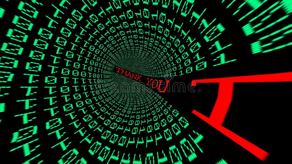 Thank you data tunnel stock illustration. Illustration of internet ...