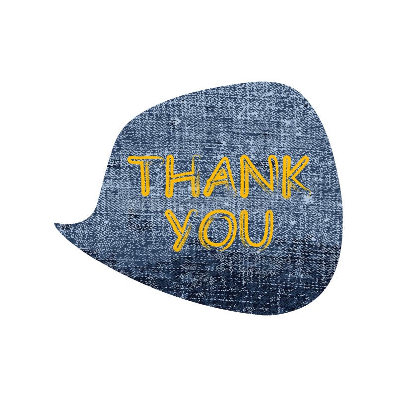 Thank You. Denim Blue Background. Vector Stock Illustration Eps 10 ...