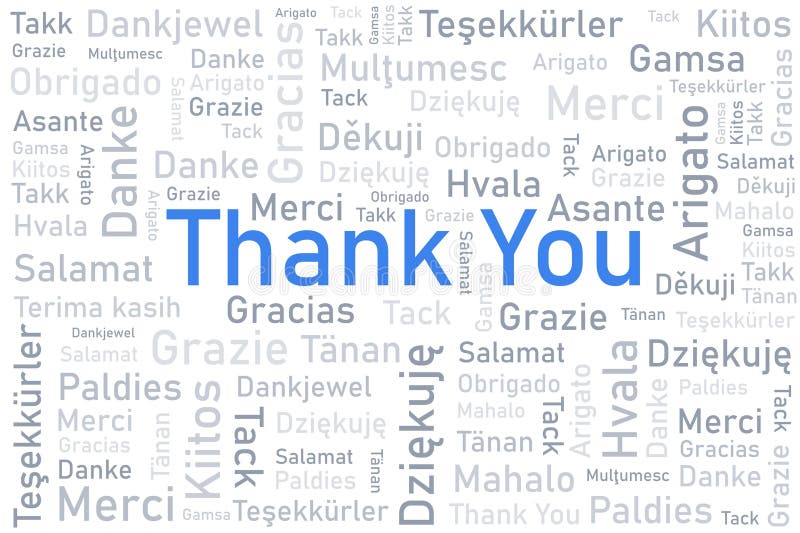 Thank You Different Languages Stock Illustrations – 1,188 Thank You ...