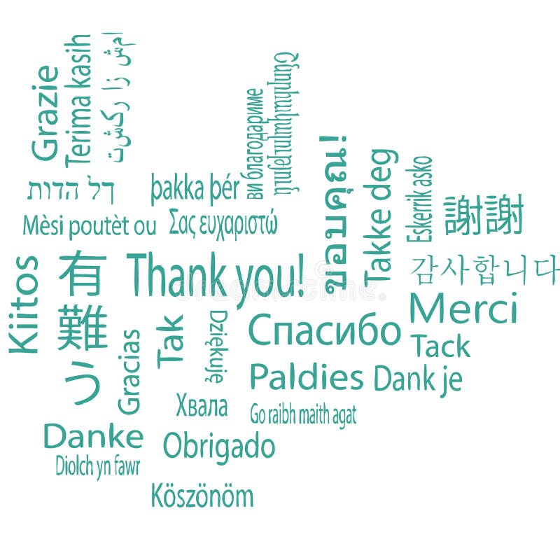 Thank You Different Languages Stock Illustrations – 1,182 Thank You ...