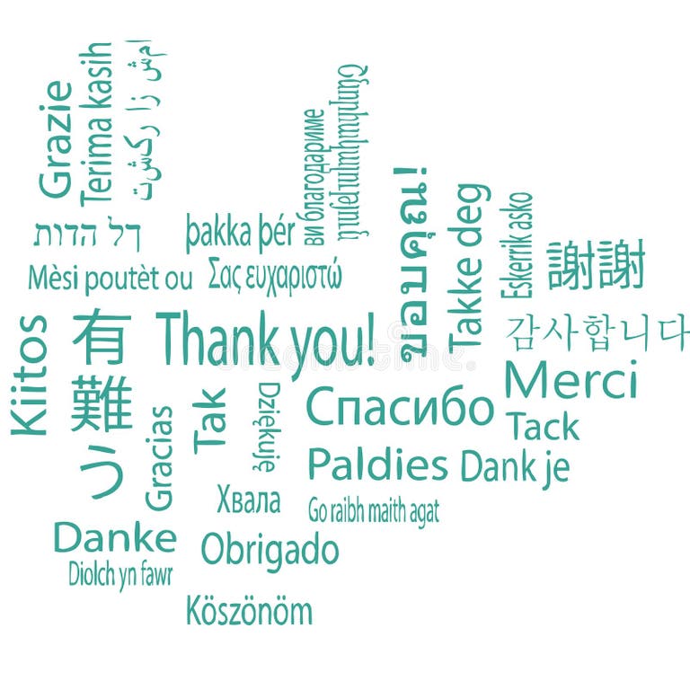 Thank You Different Languages Stock Illustrations – 1,182 Thank You ...