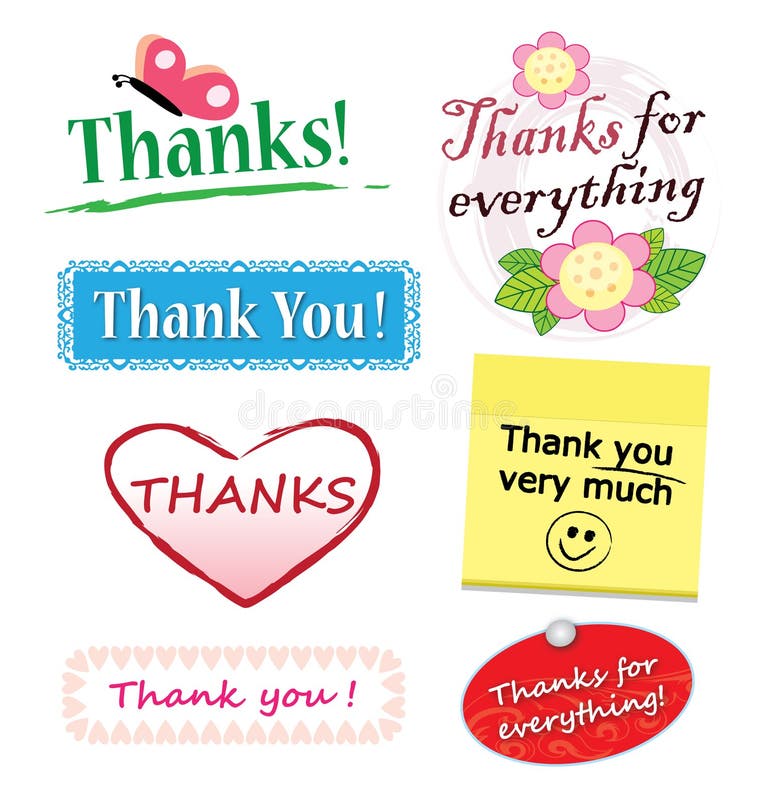 Thank You Symbols Stock Illustrations – 758 Thank You Symbols Stock ...
