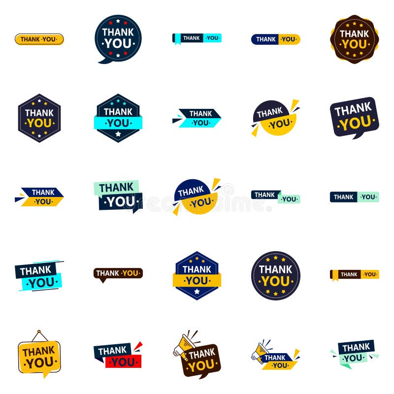 Thank You 25 Eye Catching Vector Images for Saying Thanks Stock Vector ...