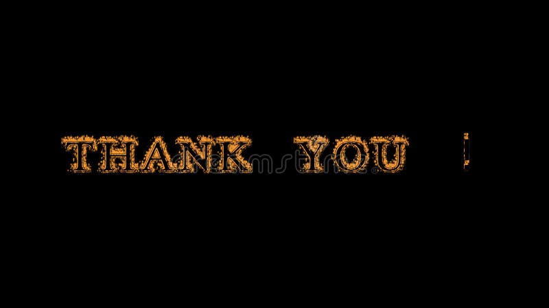 Thank You Fire Text Effect White Isolated Background Stock Illustration ...