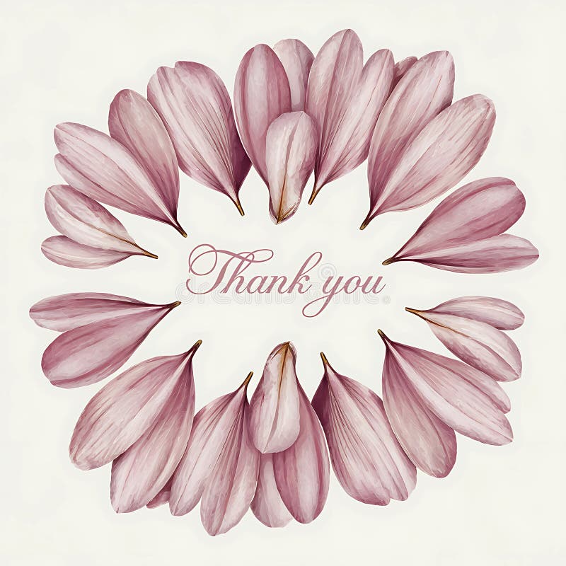 Thank You Text with Spring Flowers, Thank You Flowers Heart Stock ...