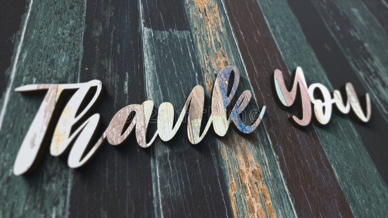 Thank You Ending Screen Animated Lettering on Black and Green Screen ...