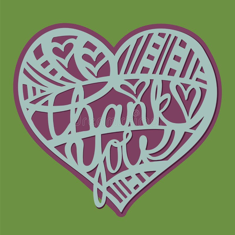 Thank You - Hand Lettering stock illustration. Illustration of letters ...