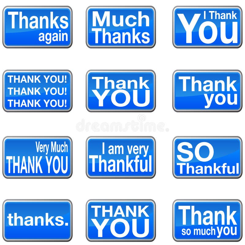 Thank You Icons stock vector. Illustration of grateful - 30685693