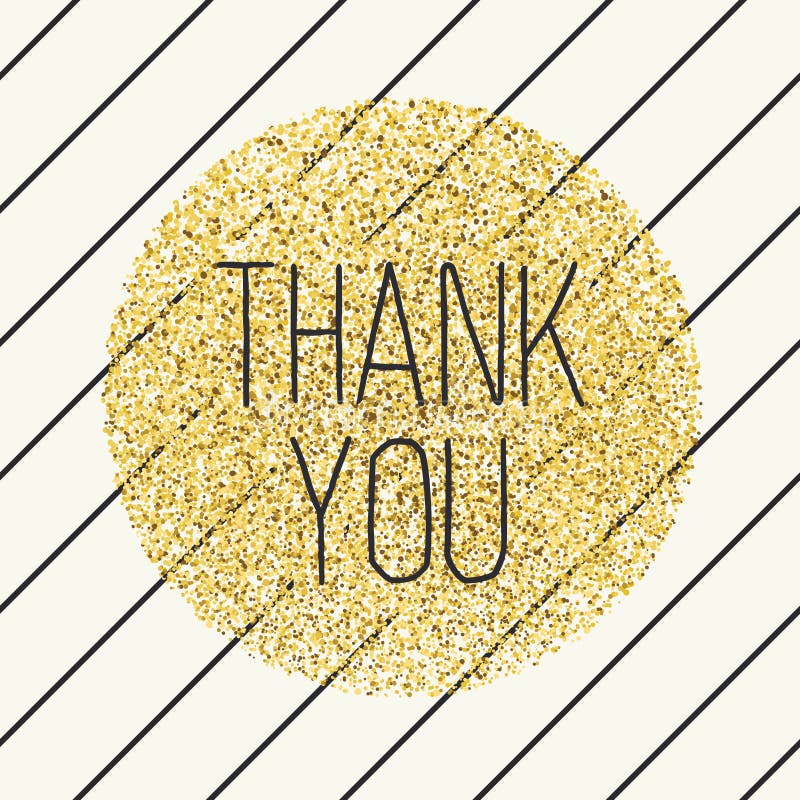 Thank You Circle Greeting Card with Colorful Flowers Stock Illustration ...