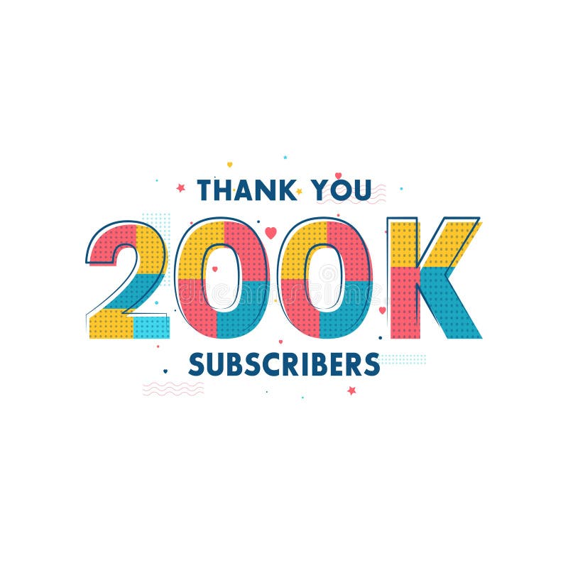 Yay 200k Subscribers Celebration, Greeting Card for 200000 Social ...