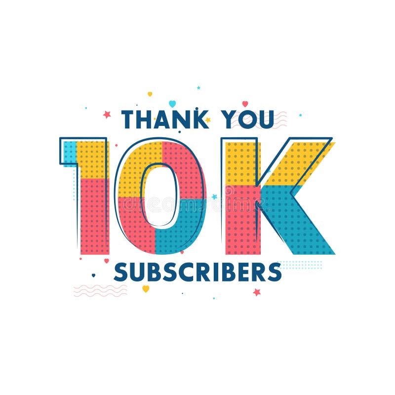 Thank You 10k Subscribers Celebration, Greeting Card for 10000 Social ...