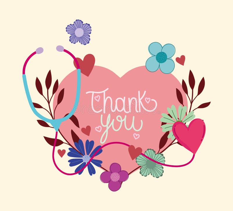 Thank You Medical Heart Stock Illustrations – 1,092 Thank You Medical ...