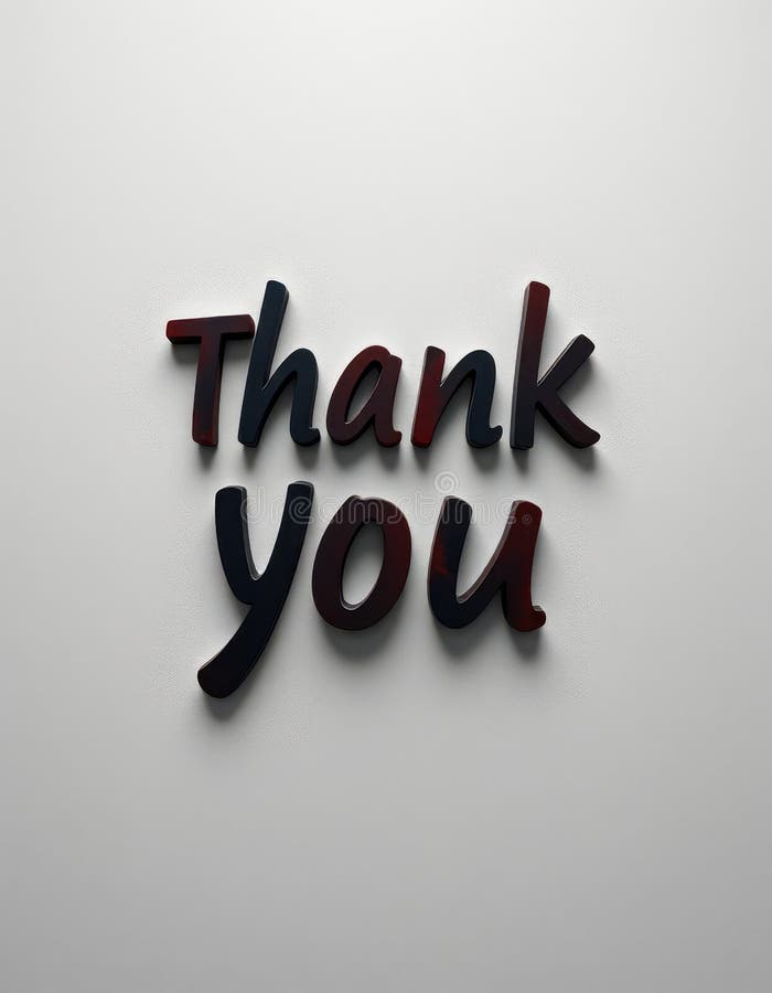 Thank You Message Designed with a Modern, Artistic Touch on a Textured ...