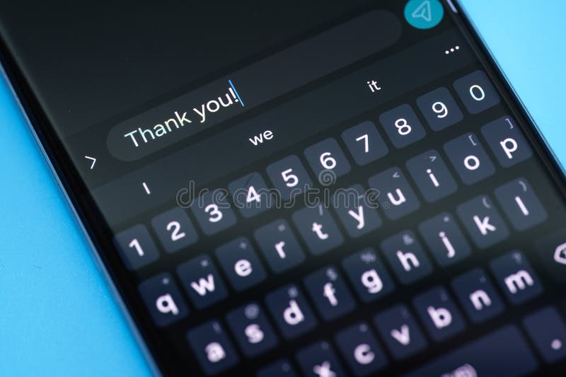 Thank You Message, Mobile Phone, Digital Communication, Texting ...