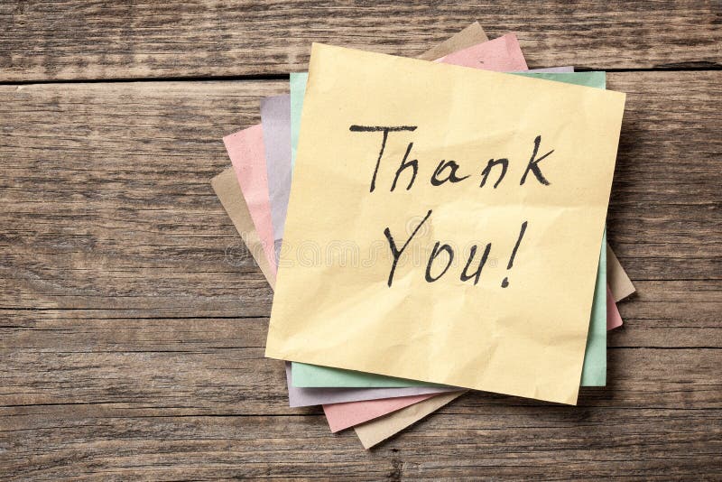 Sticky Note Thank You