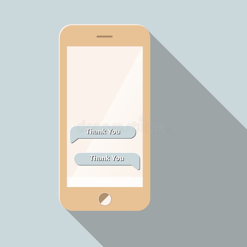 Thank You messages stock vector. Illustration of phone - 83410663