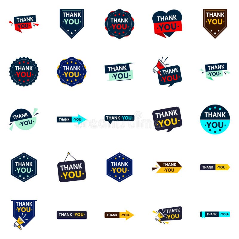 Thank You 25 Modern Vector Designs for a Fresh Take on Gratitude Stock ...