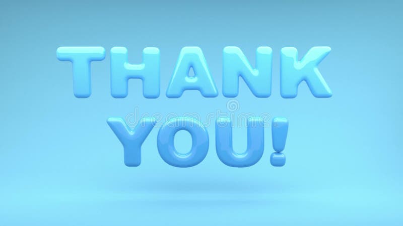 Cute Thank You Moving Animation