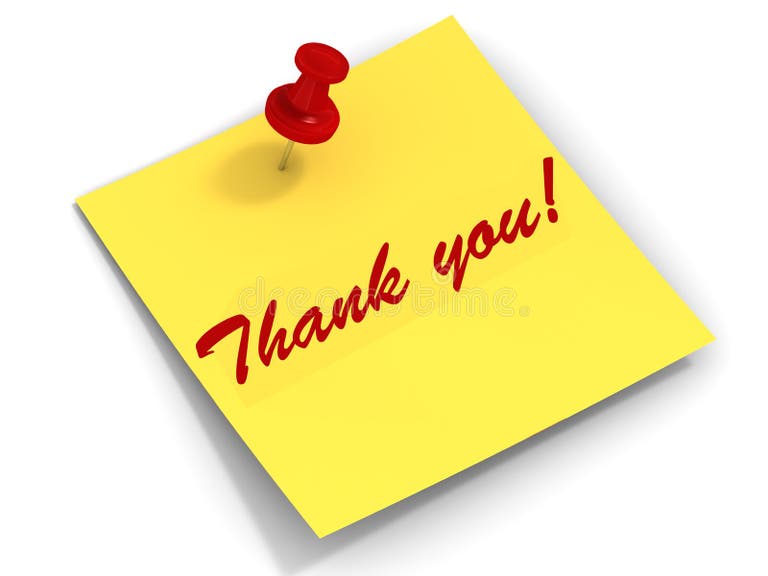 Thank You Sticky Note Stock Illustrations – 448 Thank You Sticky Note ...