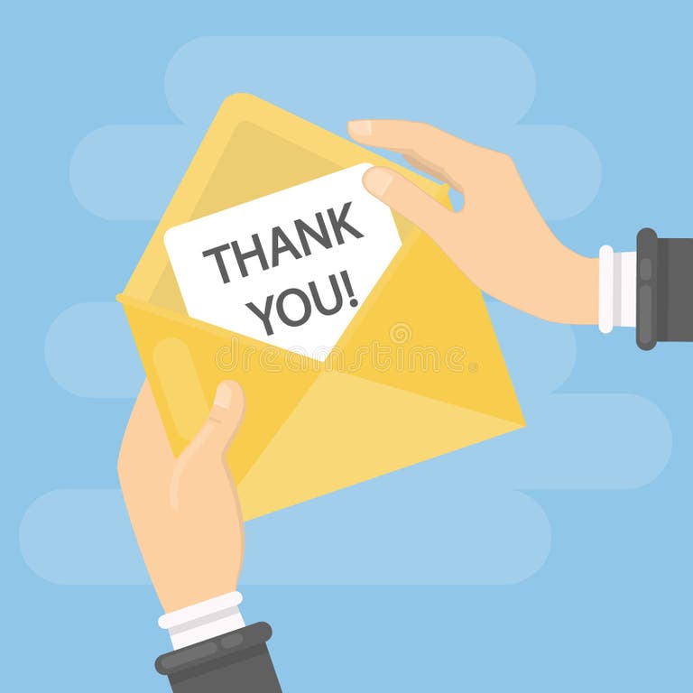 Thank You Envelope Stock Illustrations – 1,168 Thank You Envelope Stock ...