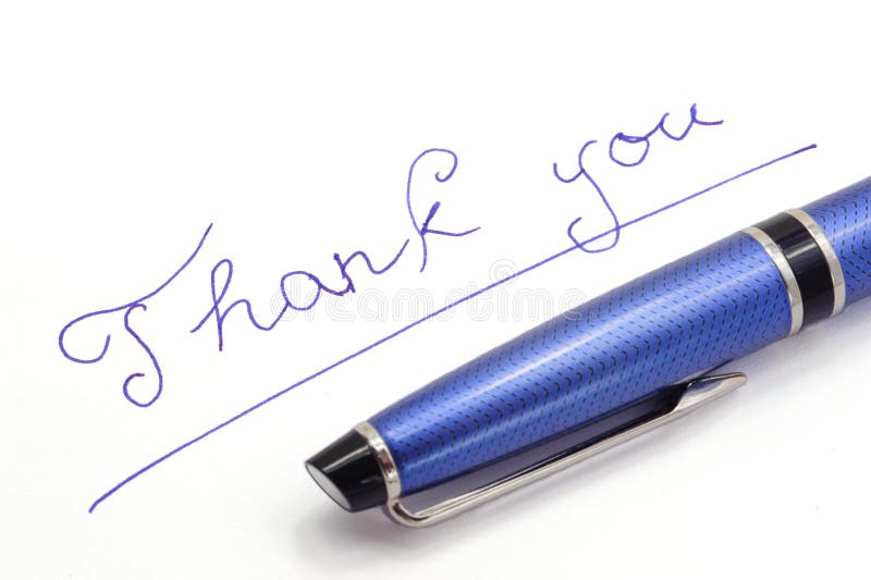 Thank You Signature Blue Stock Photos - Free & Royalty-Free Stock ...