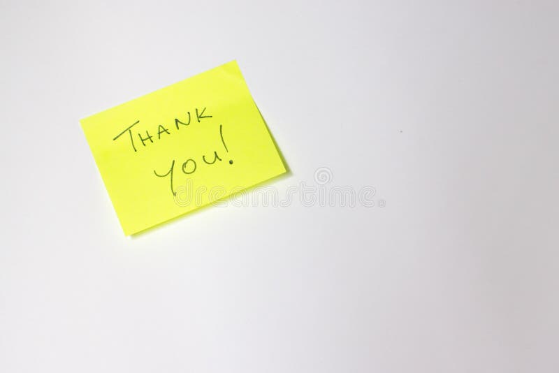 Thank you post-it stock photo. Image of yellow, priorityp - 83621518