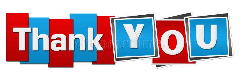 Thank You Red Blue Squares Stripes Horizontal Stock Illustration ... Thank You Red Blue Squares Stripes Horizontal Stock Illustration ...