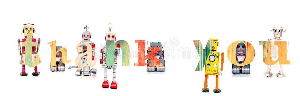 Thank you robot stock image. Image of background, play - 67733217