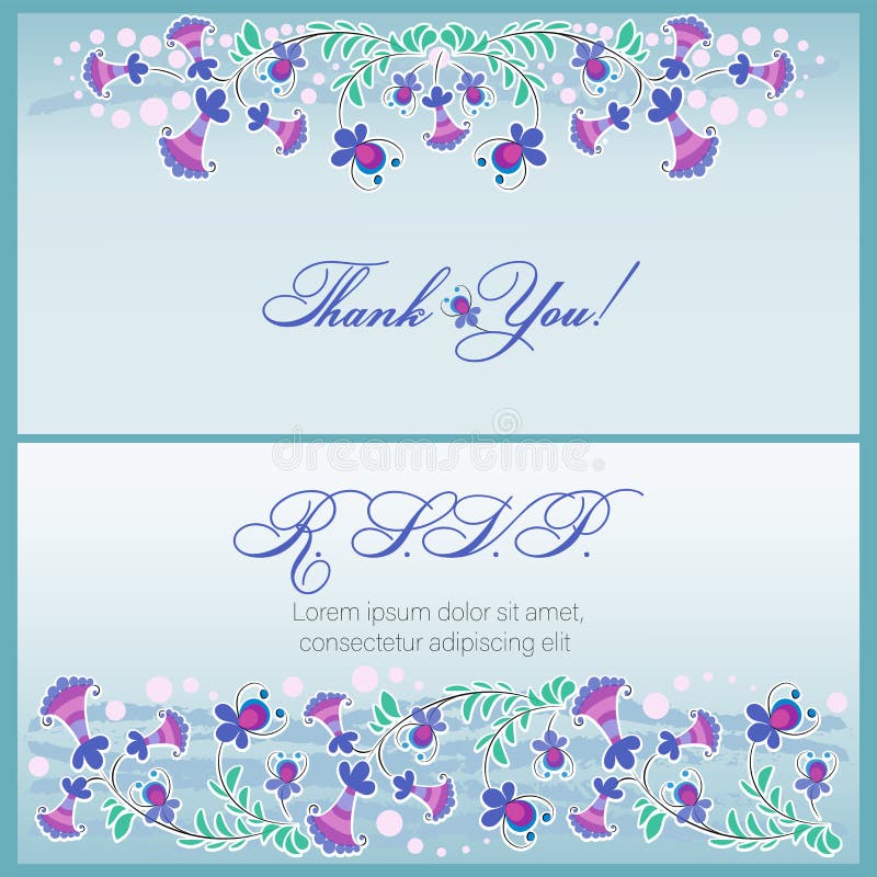 Thank you! RSVP. Set stock vector. Illustration of background - 115043542 Thank you! RSVP. Set stock vector. Illustration of background - 115043542