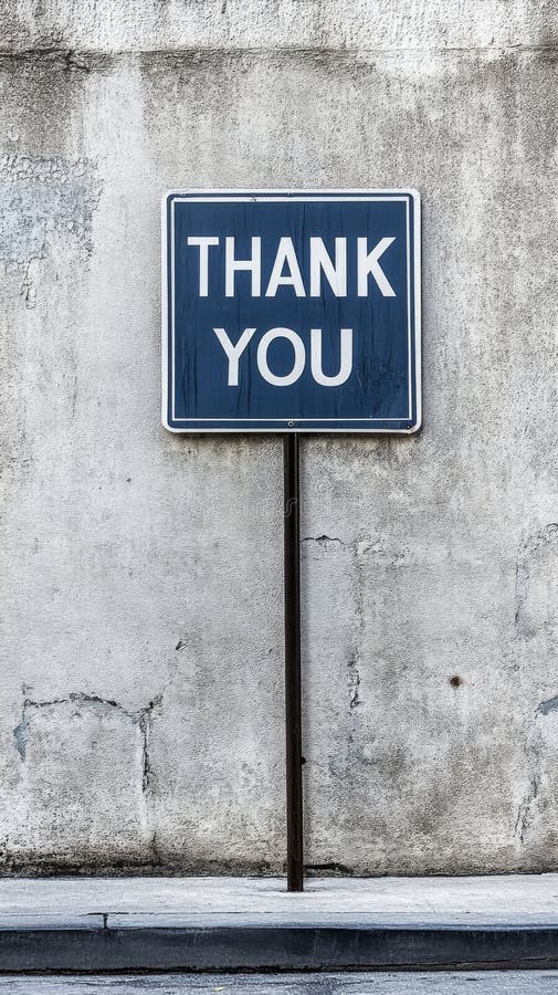 Thank You Sign on a Colorful Wall Background Stock Illustration ...