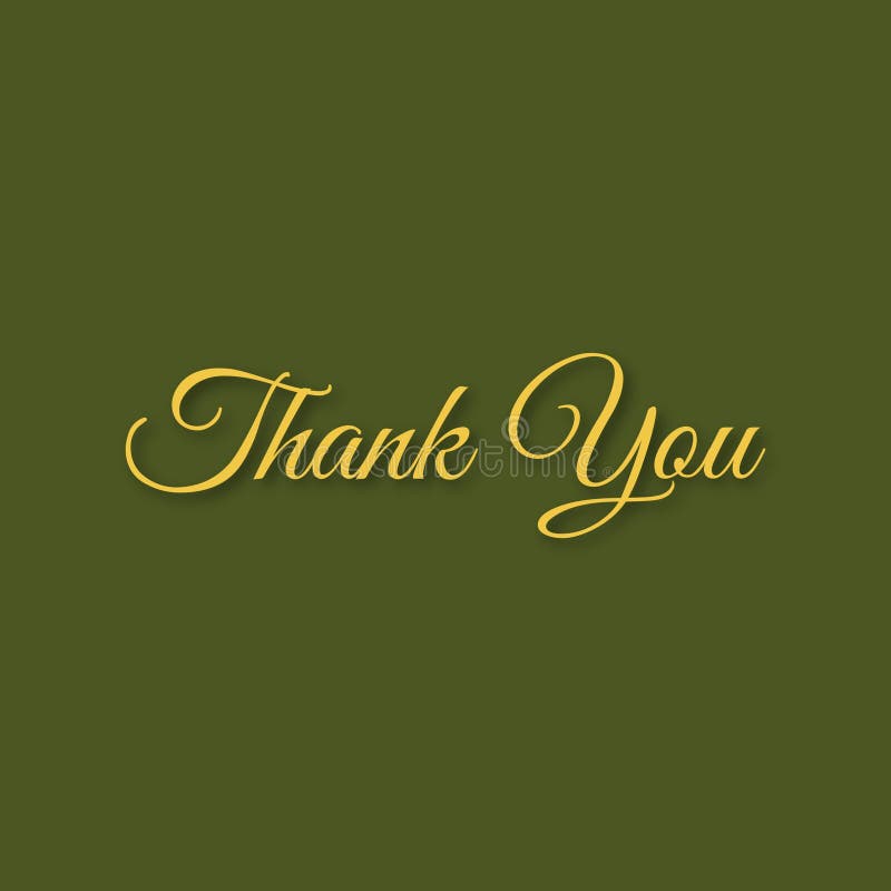 Thank You Script Green Stock Illustrations – 159 Thank You Script Green ...