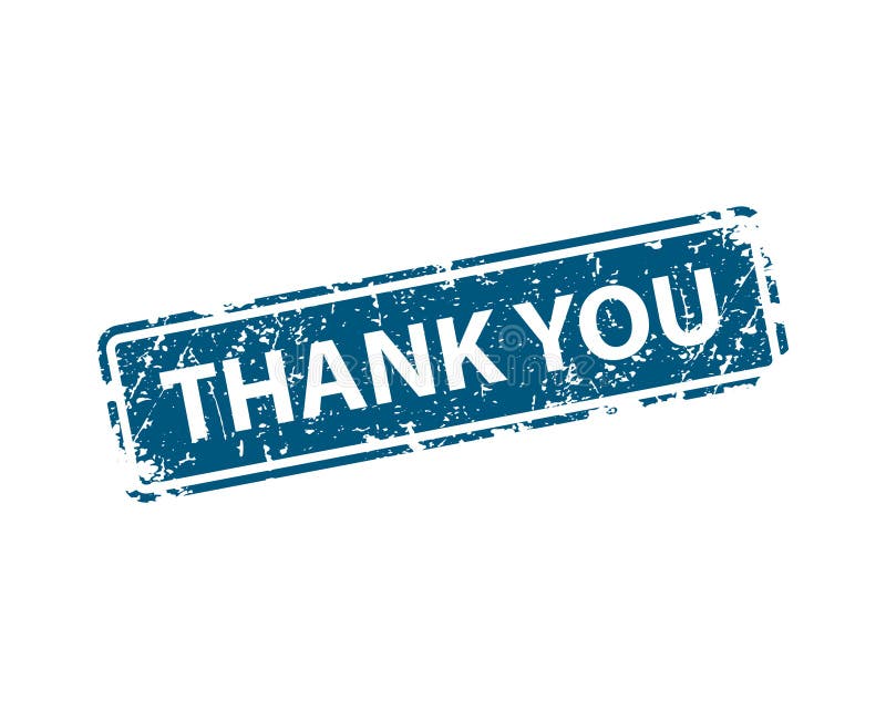 Thank You Stamp Vector Texture. Rubber Cliche Imprint Stock Vector ...