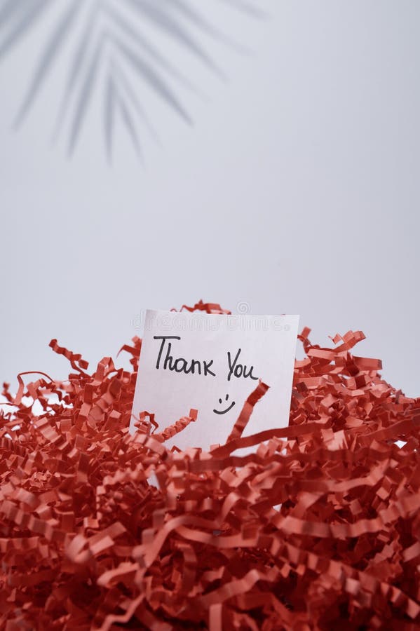 Thank You Sticker on with Background Stock Photo - Image of note ...