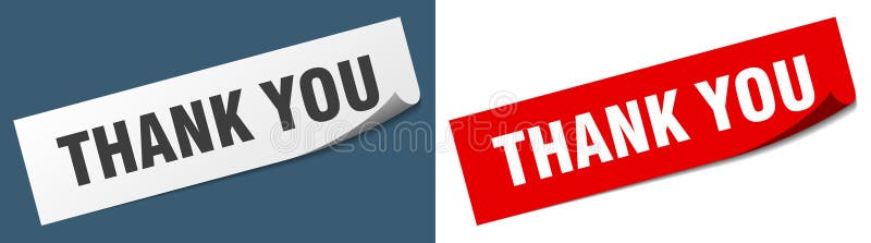 Thank You Sticker. Thank You Sign Set Stock Vector - Illustration of ...