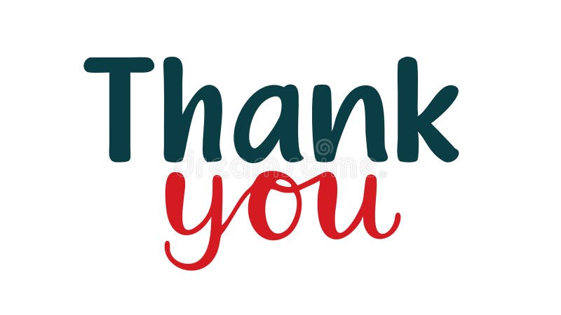 Thank You Text Icon for Appreciation and Gratitude, Vector Design ...