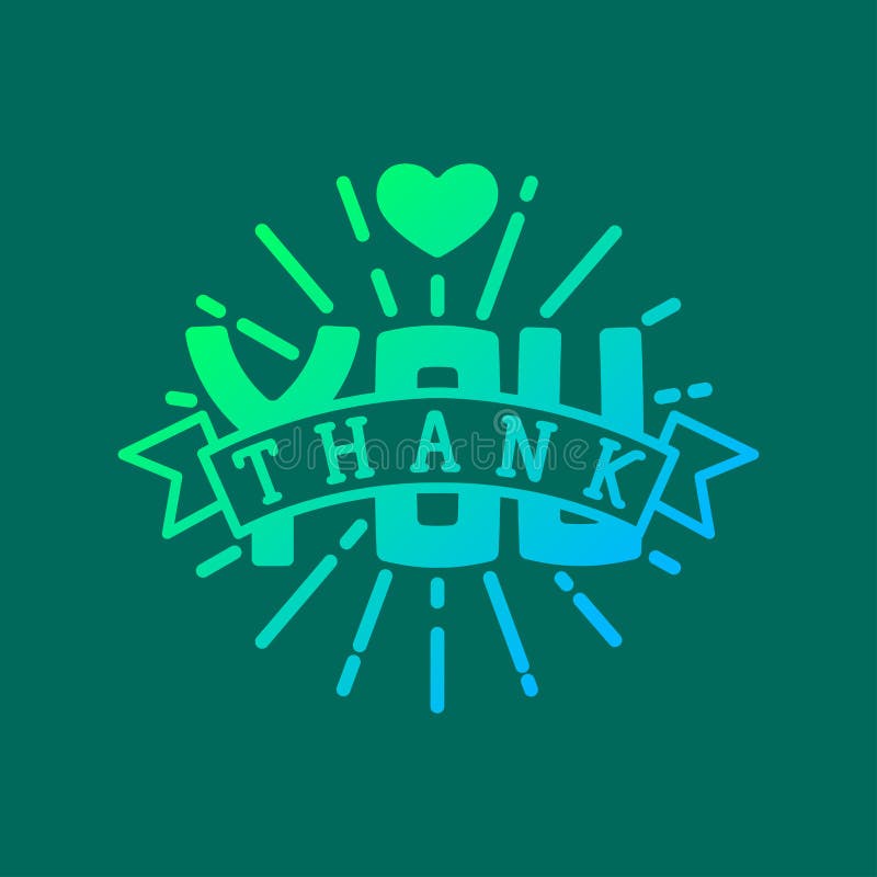 Thank You Logo Stock Illustrations – 6,921 Thank You Logo Stock ...