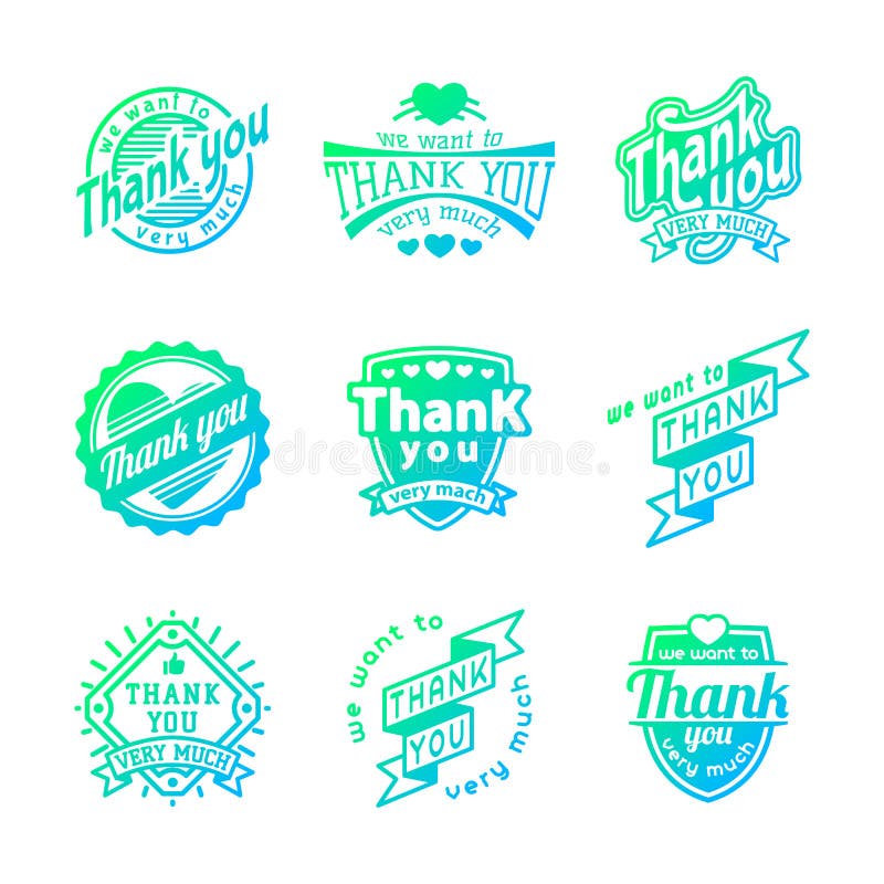 Thank You Logo Stock Illustrations – 6,917 Thank You Logo Stock ...