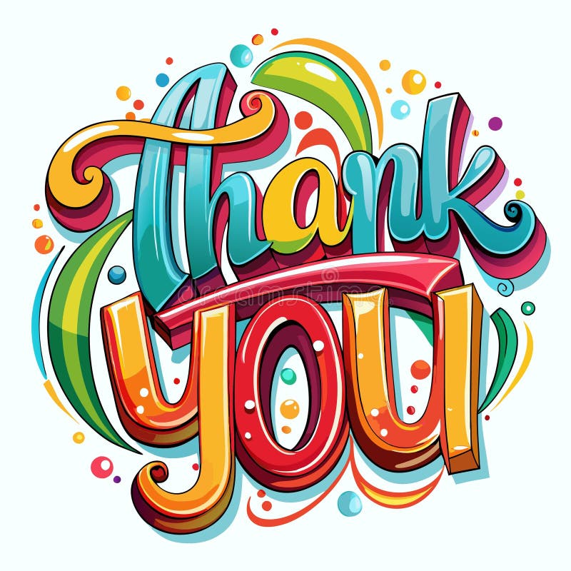 Thank you text vector stock vector. Illustration of calligraphy - 351353050