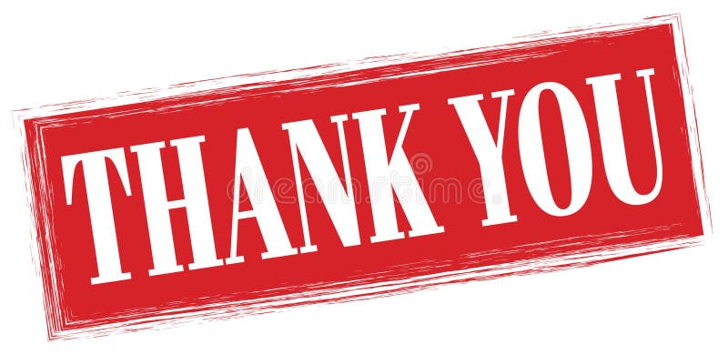 THANK YOU Text Written on Red Stamp Sign Stock Illustration ...