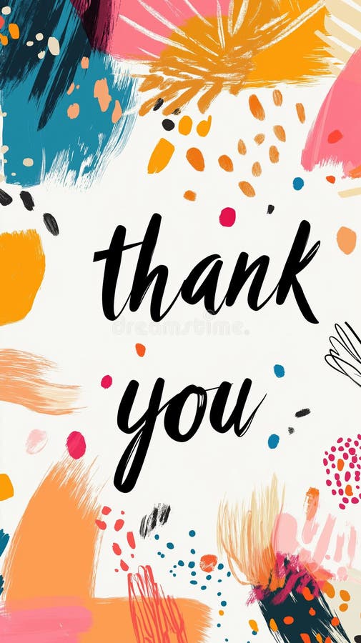 " Thank You " Theme for Greating Cards Stock Image - Image of text ...