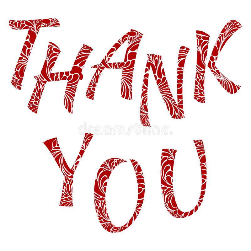 Thank You Red Stock Illustrations – 9,714 Thank You Red Stock ...
