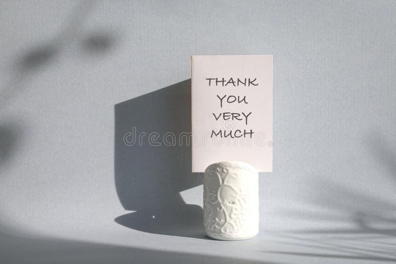 Thank you very much note stock photo. Image of light - 310737694