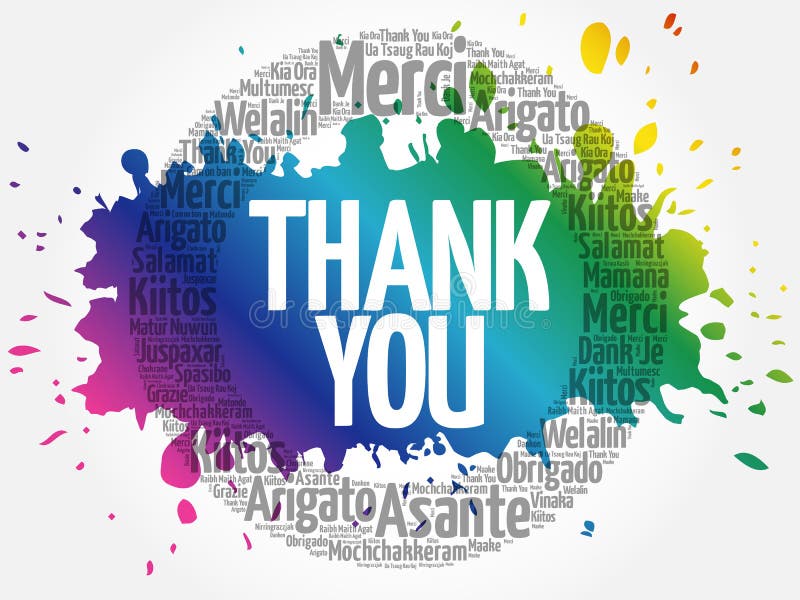 Thank You Word Cloud stock illustration. Illustration of cloud - 199576453