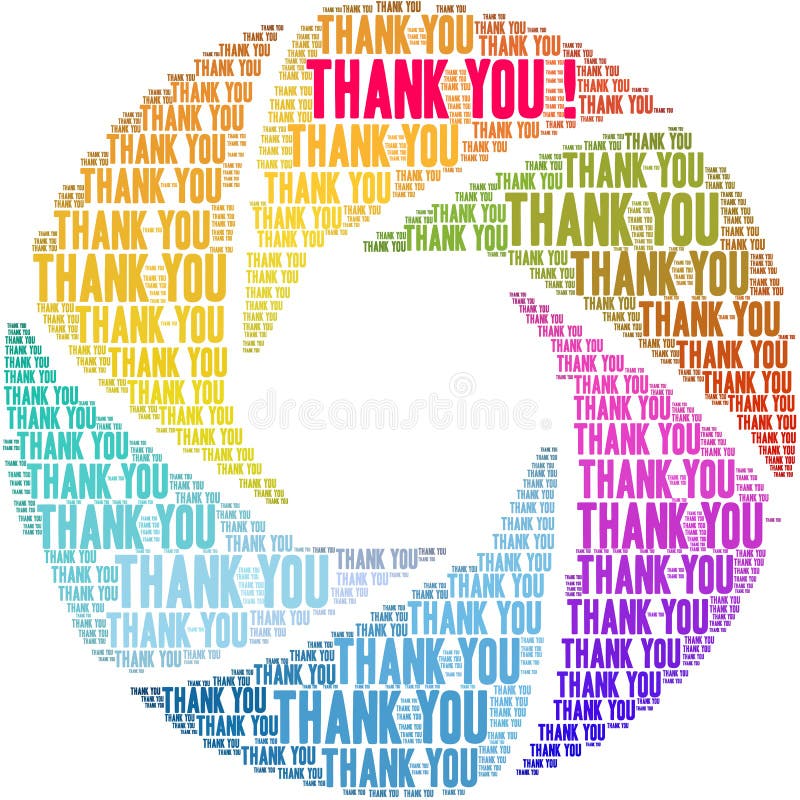 Thank You Word Cloud stock vector. Illustration of grateful - 146648130