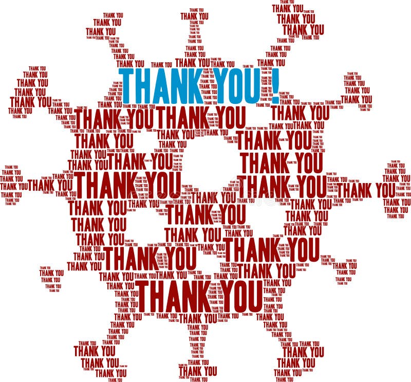 Thank You Word Cloud stock vector. Illustration of thankful - 208070269